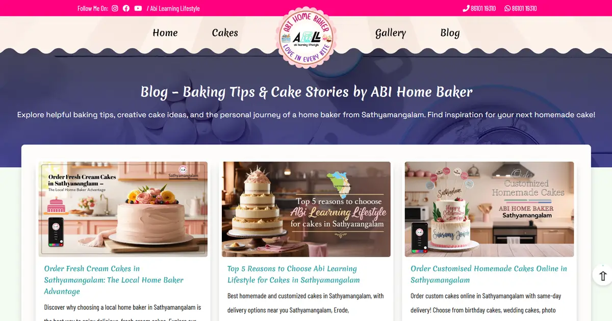 Blog – Baking Tips & Cake Stories | ABI Home Baker